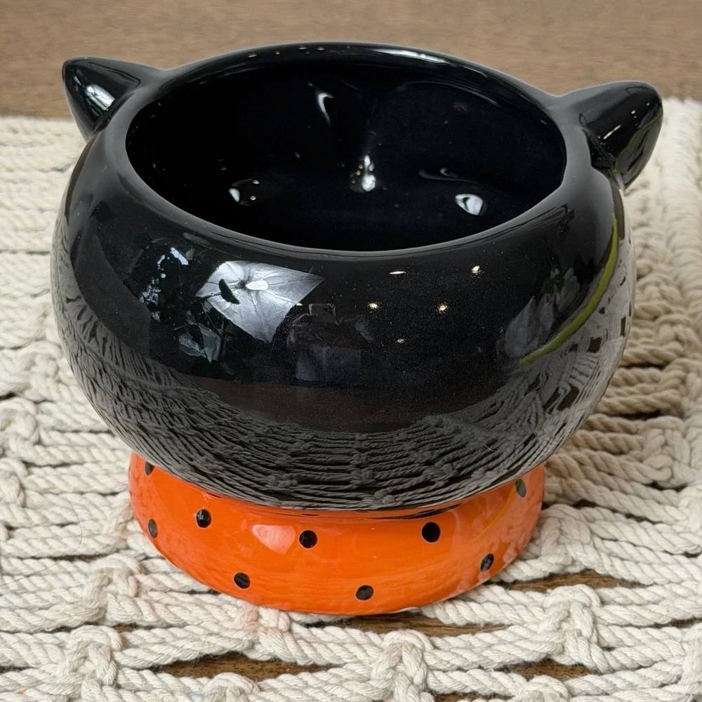 johanna parker | Holiday | Johanna Parker Halloween Black Cat Polka Dot ...